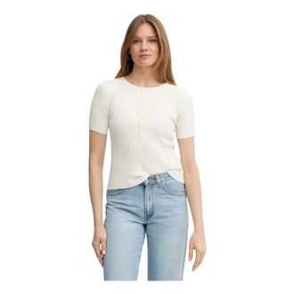 Marc O'Polo Gilet boutonn&eacute; &agrave; col rond - Femme - Pulls - Beige - Taille: 36 FR