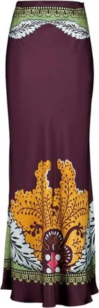 La DoubleJ Femme, Jupes, Multicolore, Taille: 38 FR Sleek Plac&eacute;e Silk Maxi Skirt