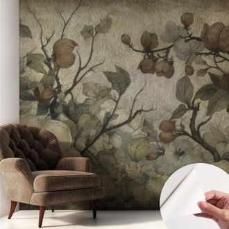 Tulup Carta Da Parati Autoadesiva - Impermeabile - Murale Da Parete - Decorazione Murale - Bellezza Floreale 250x250 Cm