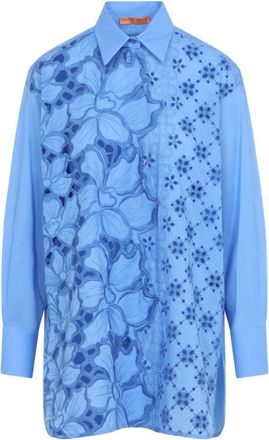 Ermanno Scervino Femme, Blouses et Chemises, Bleu, Taille: 34 FR Life Shirt