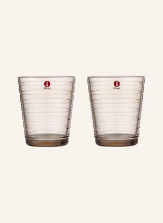 iittala 2er-Set Trinkgl&auml;ser Aino Aalto beige