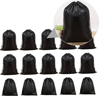 Hemobllo PENIKOKO de Rangement Non Tissé à Cordon Double Anti-poussière et Épais pour Cosmétiques et Vêtements à Domicile et Extérieur