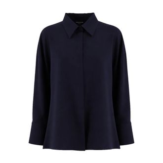 Fabiana Filippi Femme, Blouses et Chemises, Bleu, Taille: 36 FR Chemise &agrave; manches longues