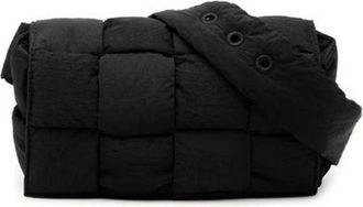 Bottega Veneta Sac bandouli&egrave;re en nylon pr&eacute;-poss&eacute;d&eacute; - Femme - Pre-owned - Noir - Taille: ONE Size