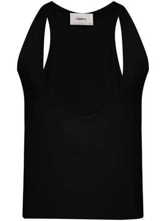 Coperni Tanktop mit tiefem U-Ausschnitt - Schwarz