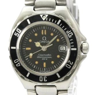 Omega Pre-owned Seamaster 2880.50 Wristwatch - Femme - Pre-owned - Noir - Taille: ONE Size