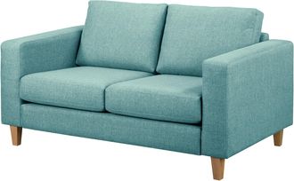 Norrwood home24 2-Sitzer Sofa Türkis Webstoff Lark 154 x 86 x 90cm Skandi
