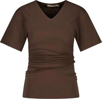 Paloma Wool V-neck gathered T-shirt - Braun
