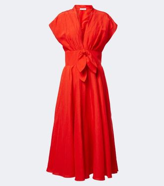 Alaia Ala&iuml;a Robe midi ceintur&eacute;e