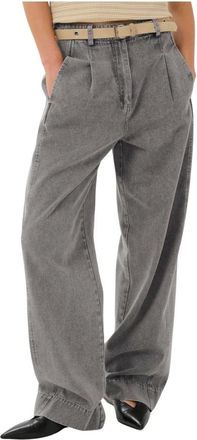 Soaked In Luxury Jean large - Femme - Jeans - Gris - Taille: 44 FR