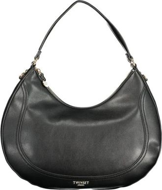 Twinset Sac bandouli&egrave;re Hobo en cuir - Femme - Sacs - Noir - Taille: ONE Size