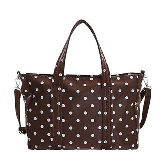 Generic Sac &agrave; bandouli&egrave;re en polyur&eacute;thane &agrave; pois pour femme, grande capacit&eacute;, sac &agrave; bandouli&egrave;re pour l&eacute;cole, les voyages quotidiens, caf&eacute;, 360.00x90.00x210.00