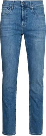 7 For All Mankind Jean cinq poches en coton m&eacute;lang&eacute;