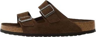 Birkenstock Homme, Chaussures, Brun, Taille: 44 EU Arizona Soft Footbed Suede Leather Regular Fit