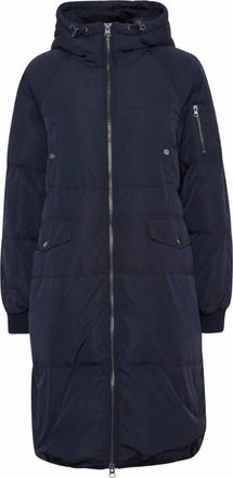 Ichi Ichi - Doudoune Ihbunala - Femme - Manteaux - Bleu - Taille: 46 FR