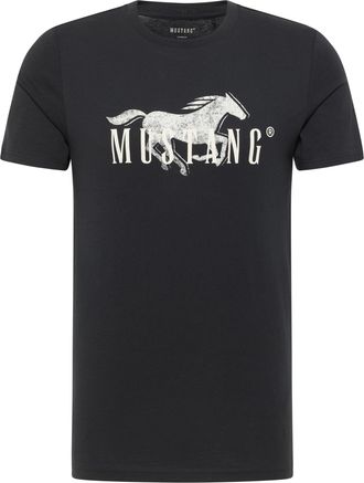 Mustang Jeans Herren Style Austin T-Shirt, Jet Black 4188, S EU