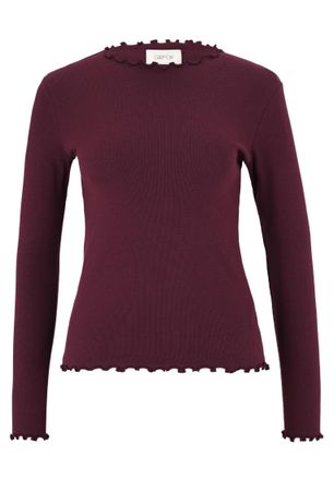 Cartoon Damen Langarm-Shirt mit Kragen 40, Dark Aubergine