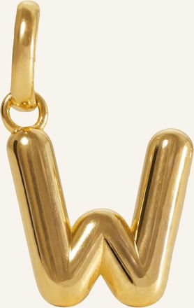 Pompidou Anh&auml;nger Puffy Letter W By Glambou gold