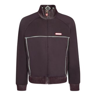 Casablanca Homme, Sweatshirts et sweats &agrave; capuche, Rouge, Taille: M Tricot Track Jacket