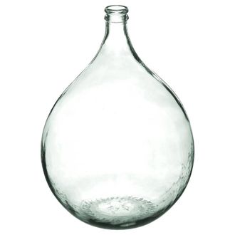 Atmosphera Atmosphera - Vase Dame Jeanne - recyceltes Glas - transparent H 56 cm - Transparent