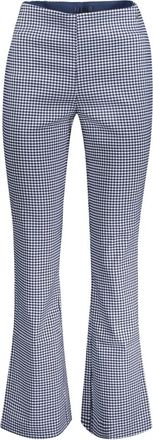 Guess Femme, Pantalons, Bleu, Taille: 36 FR Pantalon bleu &agrave; carreaux avec taille &eacute;lastique