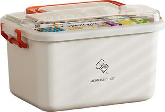 Generic Tragbarer Medikamenten-Organizer: auslaufsichere Medikamentenaufbewahrungsbox, multifunktionaler Erste-Hilfe-Beh&auml;lter, temperaturgesteuerte Reisebox, 