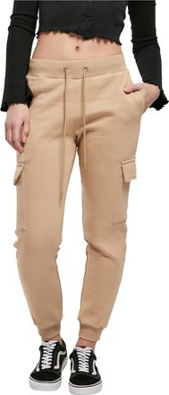 Urban Classics Damen Ladies Cargo Sweat Pants unionbeige, XXL
