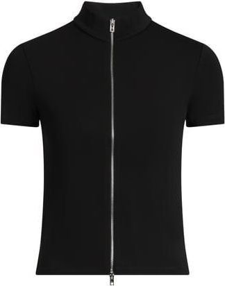 Alexander Wang Top ajust&eacute; zipp&eacute; manches courtes