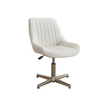 Generic B&uuml;rostuhl, Armloser Computerstuhl for Zuhause Mit Lendenwirbelst&uuml;tze Mit Niedriger R&uuml;ckenlehne, H&ouml;henverstellbar, Kann 80 Kg Tragen(Color1)