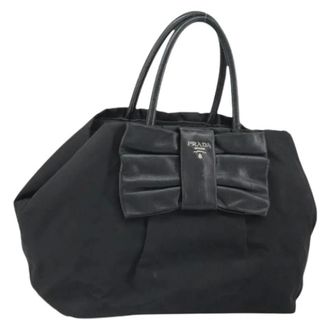 Prada Sac &agrave; main en nylon Pre-owned - Femme - Pre-owned - Noir - Taille: ONE Size