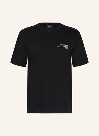 Barbour T-Shirt Parkend schwarz