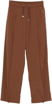 Herno Femme, Pantalons, Brun, Taille: 40 FR Light Nylon Stretch Pantalons