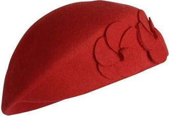 Generic Cocila B&eacute;ret en Laine &Eacute;l&eacute;gant pour Femmes Bonnet Chaud Unisexe Chapeau De Pilulier Beret Marin Noir Casquette Femme Hiver Homme Chaud Bleu Berret Roug