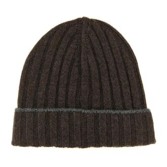 Brunello Cucinelli Rippstrick-Kaschmir-M&uuml;tze - - Accessories - unisex - Braun - M