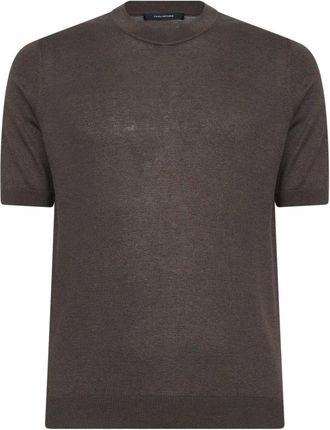 Tagliatore Homme, Pulls, Brun, Taille: XL T-shirt &agrave; manches courtes