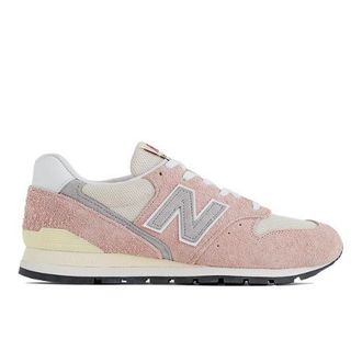 New Balance Unisexe Made in USA 996 en Rose/Gris, Cuir, Taille 41.5 Large