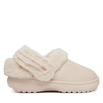 Crocs Pantoletten Crocs Classic Unfurgettable Vegan Suede Clog 212106 Creme