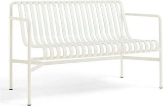 HAY [GEBRAUCHT] B-Ware Hay Bank Sitzbank Esszimmerbank Creme Armlehnen Palissade Outdoor Stahl