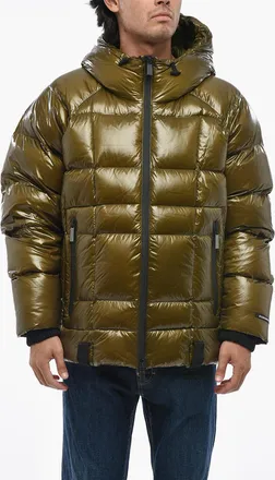 Dsquared2 Gesteppte Nylon-Steppjacke mit Kapuze Dsquared2