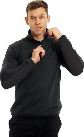 Island Green Herren-Thermo-Oberschicht, lang&auml;rmelig, mit Viertelrei&szlig;verschluss, geb&uuml;rstet, Anthrazit, Gr&ouml;&szlig;e XXL