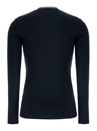 Fabiana Filippi Womens Sweater Crew Neck Black Cotton T-Shirts & Jerseys