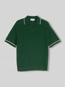 Tom Tailor Regular Fit Poloshirt aus reiner Baumwolle in Strickoptik