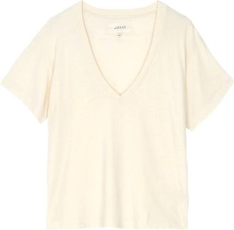The Great. THE Great, Femme, Tops, Beige, Taille: 40 FR V Neck Tee