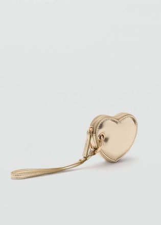 Mango Geldb&ouml;rse mit Herz-Schl&uuml;sselanh&auml;nger gold - Damen - Einheitsgr&ouml;&szlig;e - MANGO