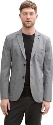 Tom Tailor Herren 1045793 Sakko, 37538-Grey Black Grindle, 46