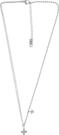 Dansk Copenhagen Silberbeschichtete Kreuzkette - - Accessories - Damen - Grau - ONE SIZE