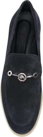 Stefano Ricci Mens Logo-Plaque Suede Loafers Ss26 M