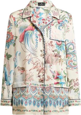 Etro Femme, Blouses et Chemises, Multicolore, Taille: 36 FR Chemise en Serge &agrave; Fleurs