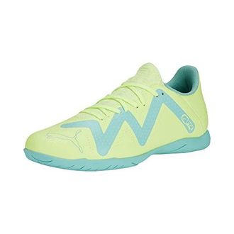 Puma Chaussures de Football Future Play TT pour Homme, Fast Yellow PUMA Black Electric Peppermint, 44 EU