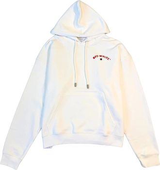 Off-white Homme, Sweatshirts et sweats &agrave; capuche, Blanc, Taille: L Star Arrow Skate Sweat &agrave; capuche